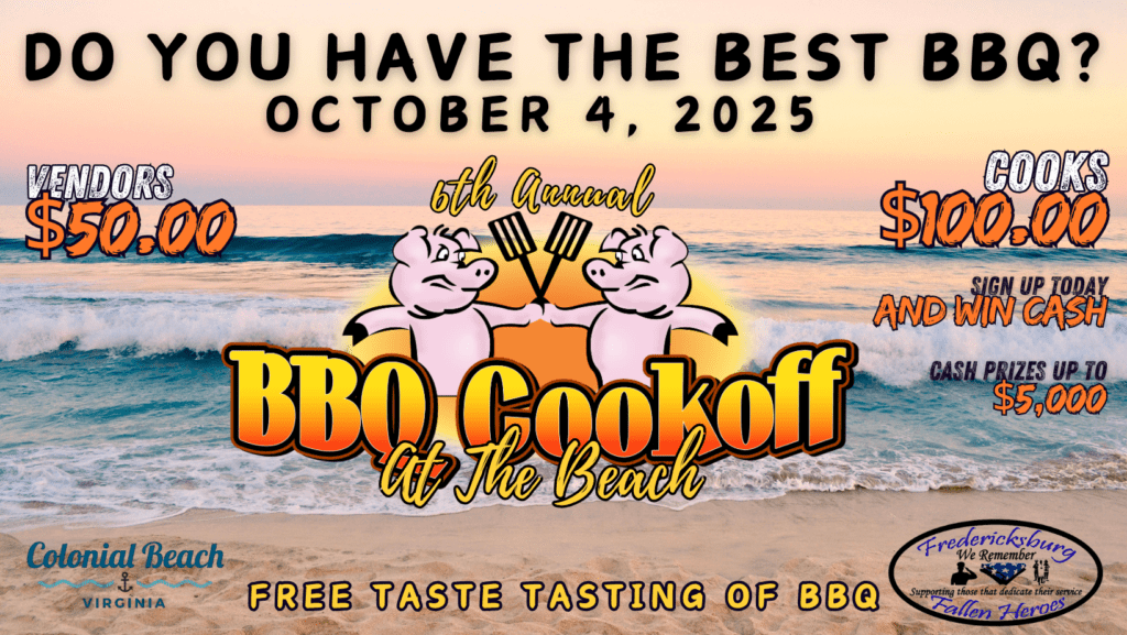 6th Annual BBQ Cookoff At The Beach - Fredericksburg Fallen Heroes